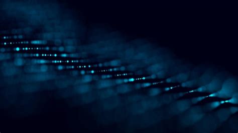 premium photo abstract background with the movement of luminous particles digital technology 3d