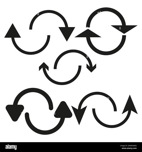 Rotating Arrows Design Simple Effective Cycle Vector Illustration Eps 10 Stock Vector Image