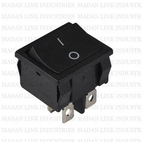 Ups Switch Black 4 Pin On Off At Rs 10 Piece Rocker Switch In New