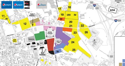 Penn State Stadium Parking Map Printable Map