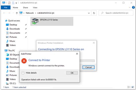 Cara Mengatasi Printer Error 0x0000011b Catatan Teknisi
