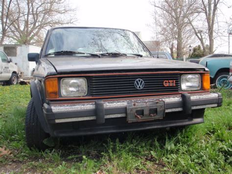 1983 Volkswagen Rabbit Gti Original Classic Collector Car Classic