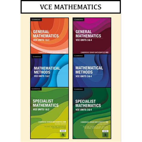 Printed Book Vce Mathematics Cambridge Senior Mathematics Shopee