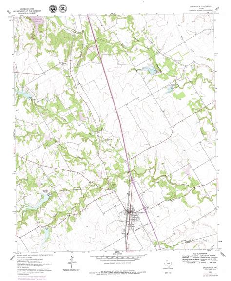 Grandview Topographic Map 1 24 000 Scale Texas