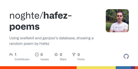 GitHub Noghte Hafez Poems Using Sveltekit And Ganjoor S Database