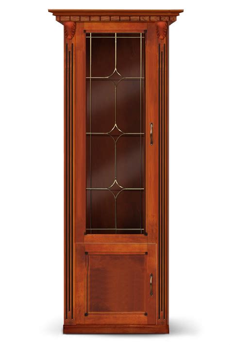 Пенал вітрина у вітальню з ДСП дерево МДФ Freedom Мікс Меблі Горіх патина купити з доставкою по