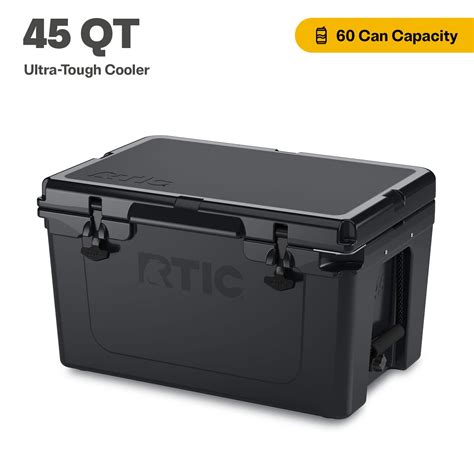Rtic 45 Qt Ultra Tough Rotomolded Hard Sided Ice Chest Cooler Fits 60