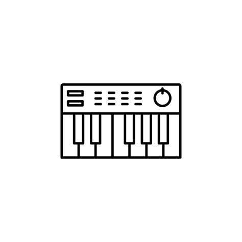 Rock Midi Keyboard Vector Icon Illustration 23198035 Vector Art At Vecteezy