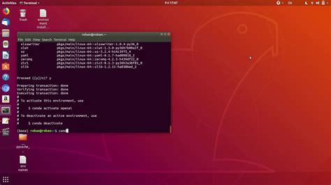 Creating A Conda Virtual Environment Youtube