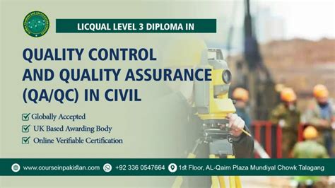 Level 3 Diploma In Quality Control Qc Quality Assurance Qa In