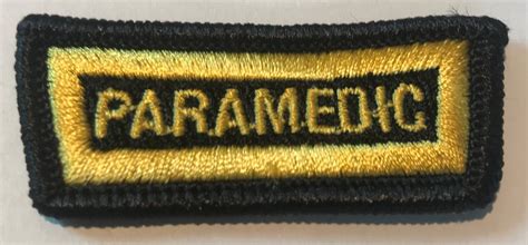 Lafd Paramedic Rocker Patch Black Or Navy Home