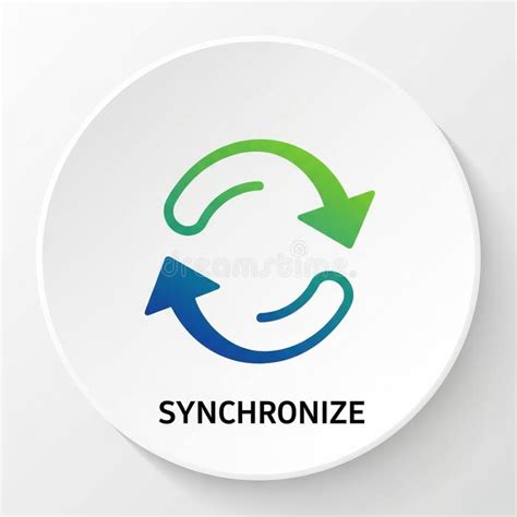 Circular Icon Featuring Two Arrows Forming A Synchronized Loop