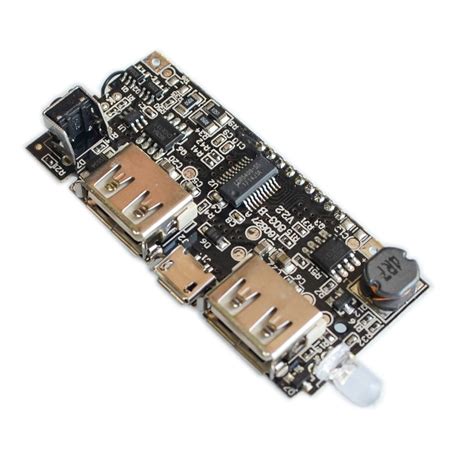 Dual Usb 5v 2 1a Power Bank Module With Voltage Display And Led Aa312