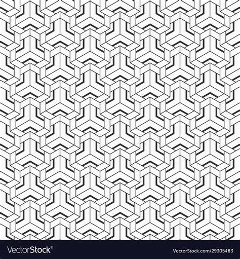Abstract Seamless Pattern Striped Linear Vector Image