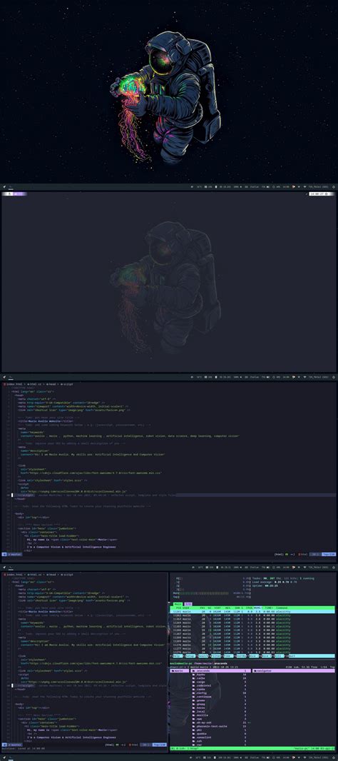 Sway Zsh Alacritty Tmux Lunarvim Runixporn