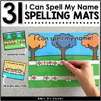 Bundle Of Name Spelling Mats 31 Themed I Can Spell My Name Activity Mats
