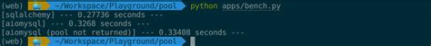 Python Db Library Benchmark Feat Sqlalchemy Vs Aiomysql