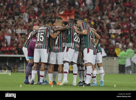 Rio De Janeiro Brazil April 2 2022 Football Players From Fluminenses