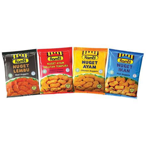 100 Original Ramly Nuget Ayam Nuget Ayam Tempura Nuget Lembu Nuget Ikan 1kg Pack Klang