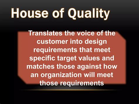 Quality Function Deployment PPTX