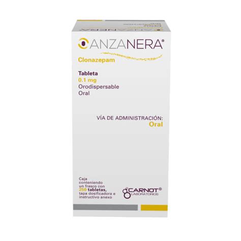 Compra Anzanera Clonazepam 01 Mg Con 250 Tabletas En Prixz