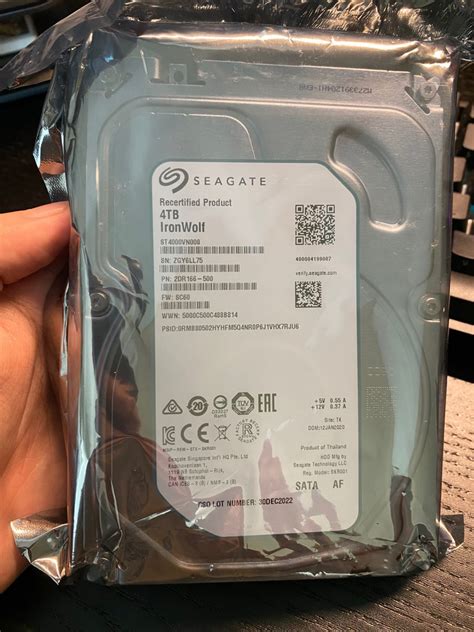 Seagate Ironwolf 4tb Bnib Nas Hdd Computers And Tech Parts And Accessories Hard Disks