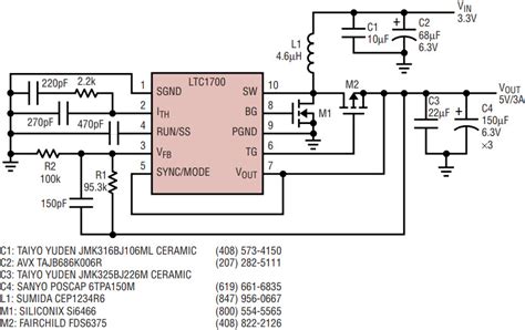 High Efficiency Synchronous Pwm Controller Boosts 1v To 33v Or 5v Analog Devices