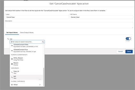 Visual Workflow How To Pass In A List Of Strings To An Apex Action In