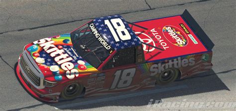 Kyle Busch Red White And Blue Skittles America Mix Toyota Tundra No