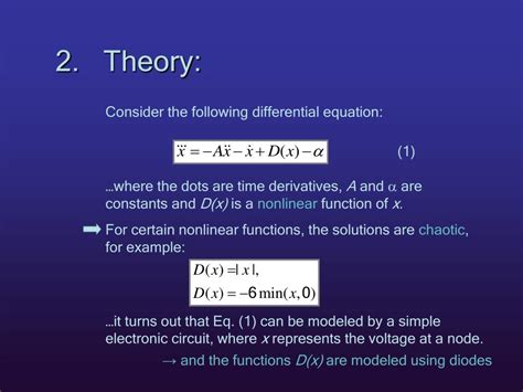Ppt Synchronization And Encryption With A Pair Of Simple Chaotic Circuits Powerpoint