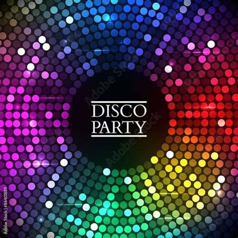 Colorful Disco Lights Vector Disco Lights Disco Disco Party