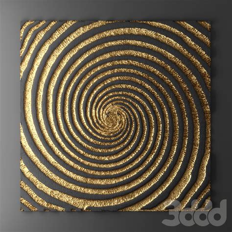 3d модели Другие предметы интерьера Декор для стены Панель 3d Текстурированный холст