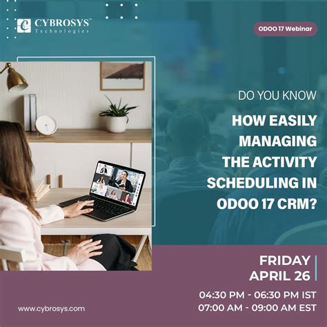 Cybrosys Technologies Pvt Ltd On Linkedin Odoo17 Crm Webinar2024