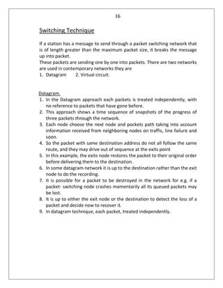Circuit Switching Packet Switching DOCX