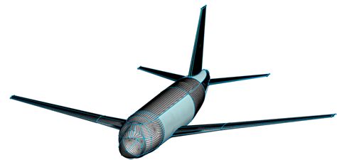 Pattern Based Quadrilateral Meshes Of 7583 Cad Faces On The A319 Model