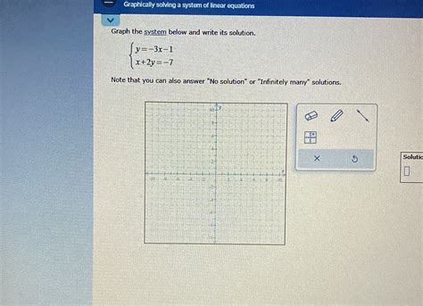 Solved Graph The System Below And Write Its