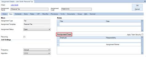 Adding An Employee To An Assignment Team Cch Software User Documentation