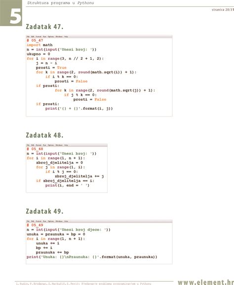 Element Hr Zadaci Index