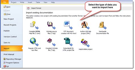 Importing Data Into Existing Projects
