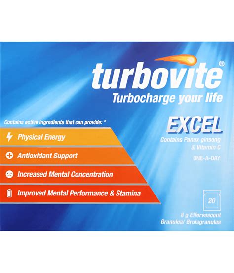 Turbovite Excel 20 Sachets