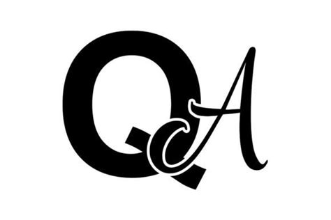 QA Monogram Logo Design Graphic By COLORING ZONE Creative Fabrica