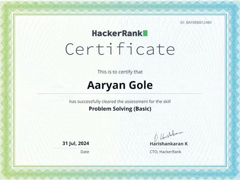 Professionalgrowth Hackerrank Problemsolving Certification