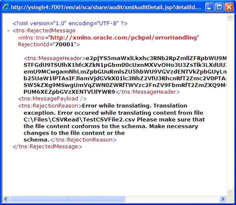 Oracle Fusion Middleware Fault Handling In File Adapter For Csv And Xml Files In Soa 11g