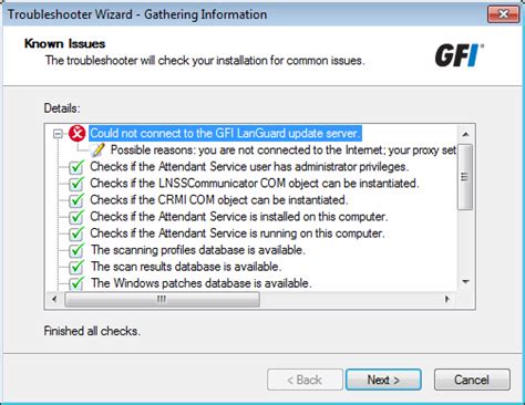 Using The Troubleshooter Wizard