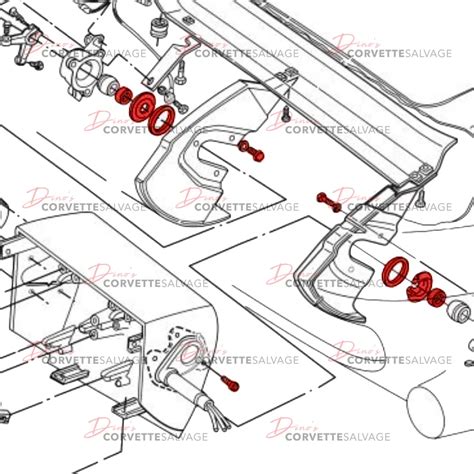 C2 New Headlight Assembly Kit 1963 1967 Dinos Corvette Salvage