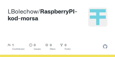Github Lbolechowraspberrypi Kod Morsa
