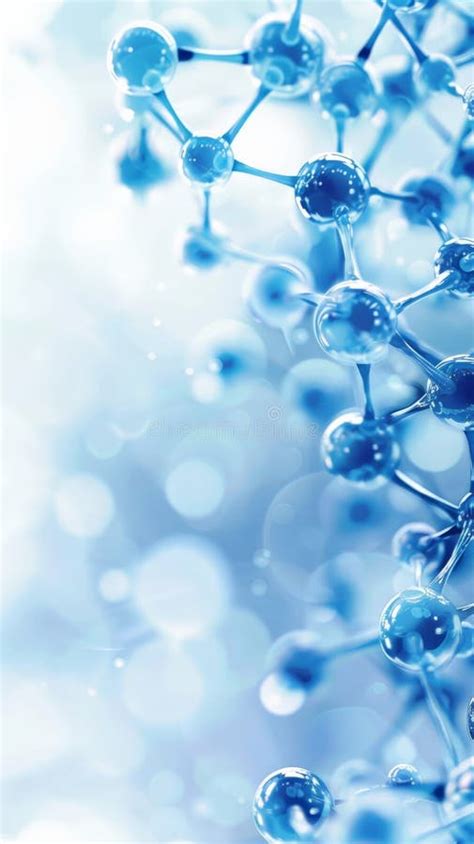 Close Up Of Molecular Structures With A Glowing Effect Representing