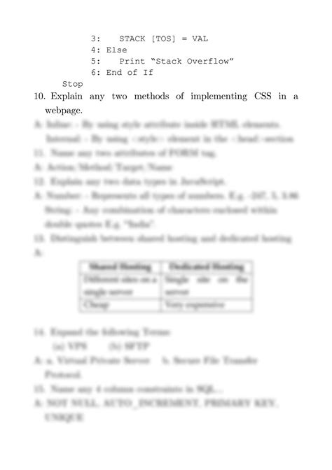 Solution Computer Science Question Paper Answer Key Studypool