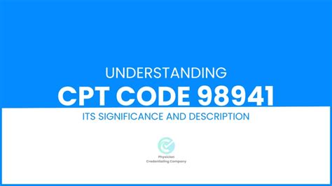 CPT Code 98941 Key To Chiropractic Billing Success