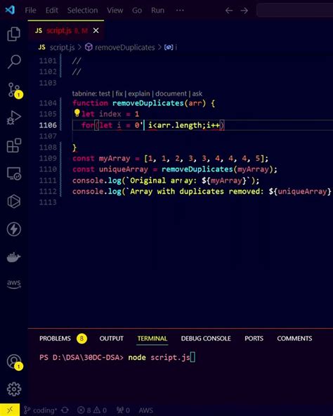 Remove Duplicate Javascript Solution Programming Javascript Leetcode